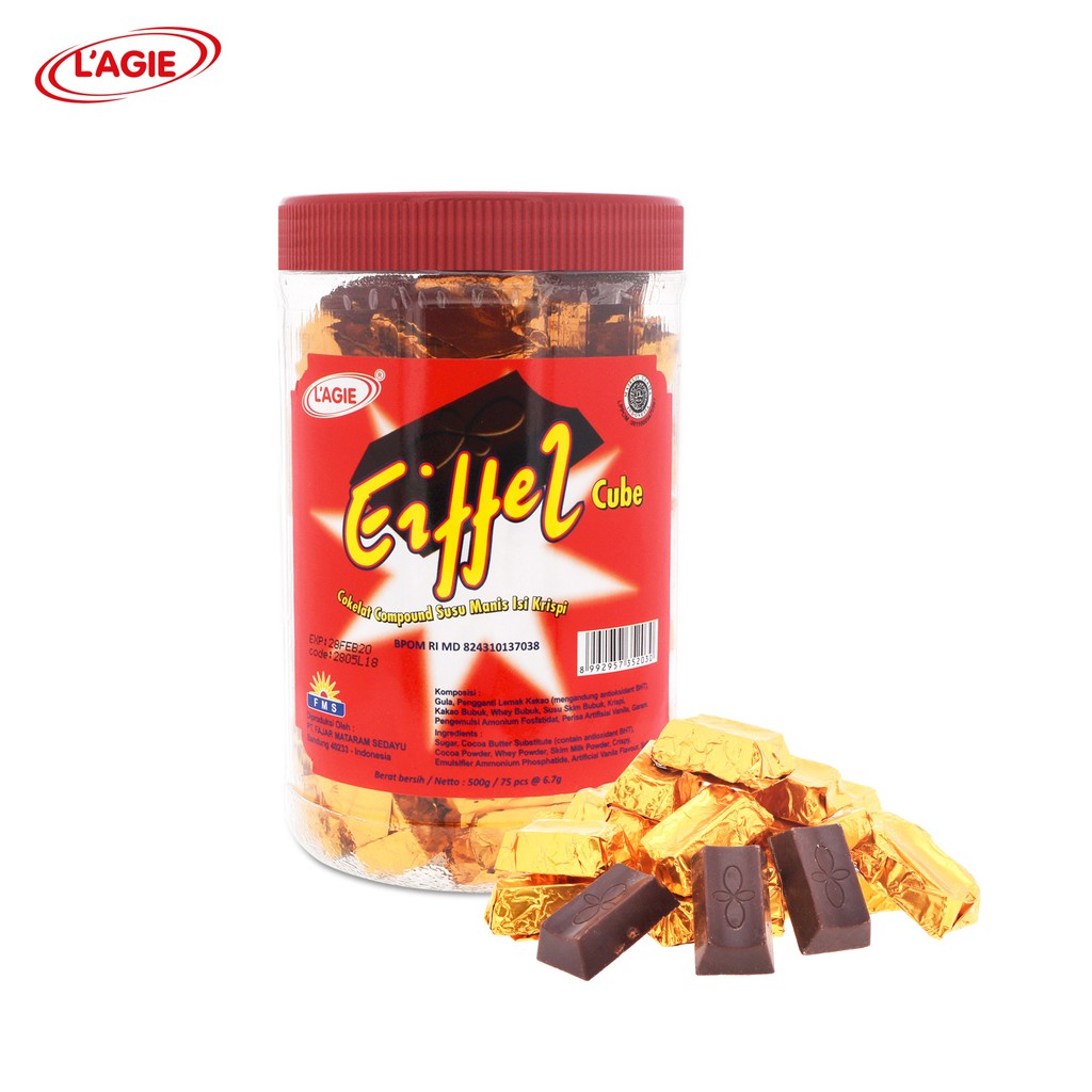 Lagie Coklat Krispi Eiffel Cube 500gr | Shopee Indonesia Lagie Coklat Krispi Eiffel Cube 500gr | Shopee Indonesia