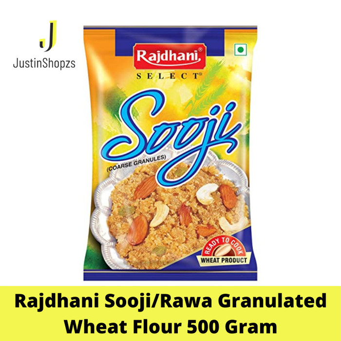 Jual Tepung Gandum Rajdhani Sooji/Rawa Granulated Wheat Khas India 500 ...