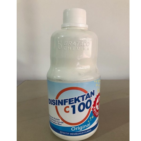 Jual DISINFEKTAN C100 BRATACO KARBOL LANTAI STERIL | Shopee Indonesia