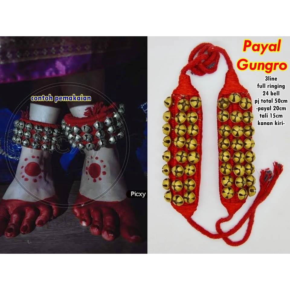 Jual Payal Gungro / Gelang Kaki India Khusus Tari Tradisional Khatak ...