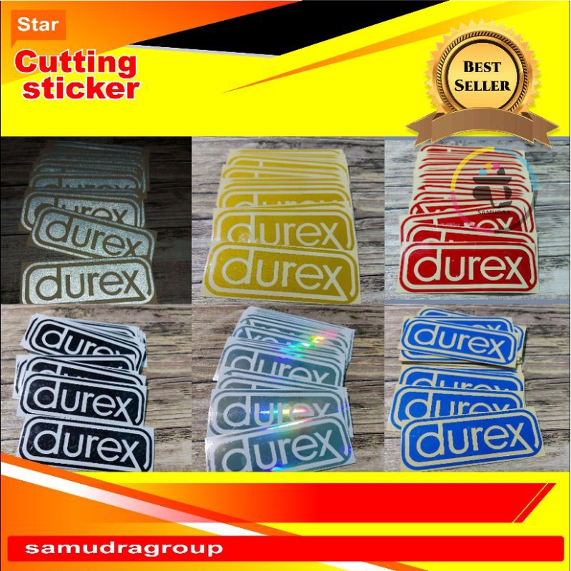 Jual Sticker cutting logo durex reflektive menyala kualitas terbaik ...