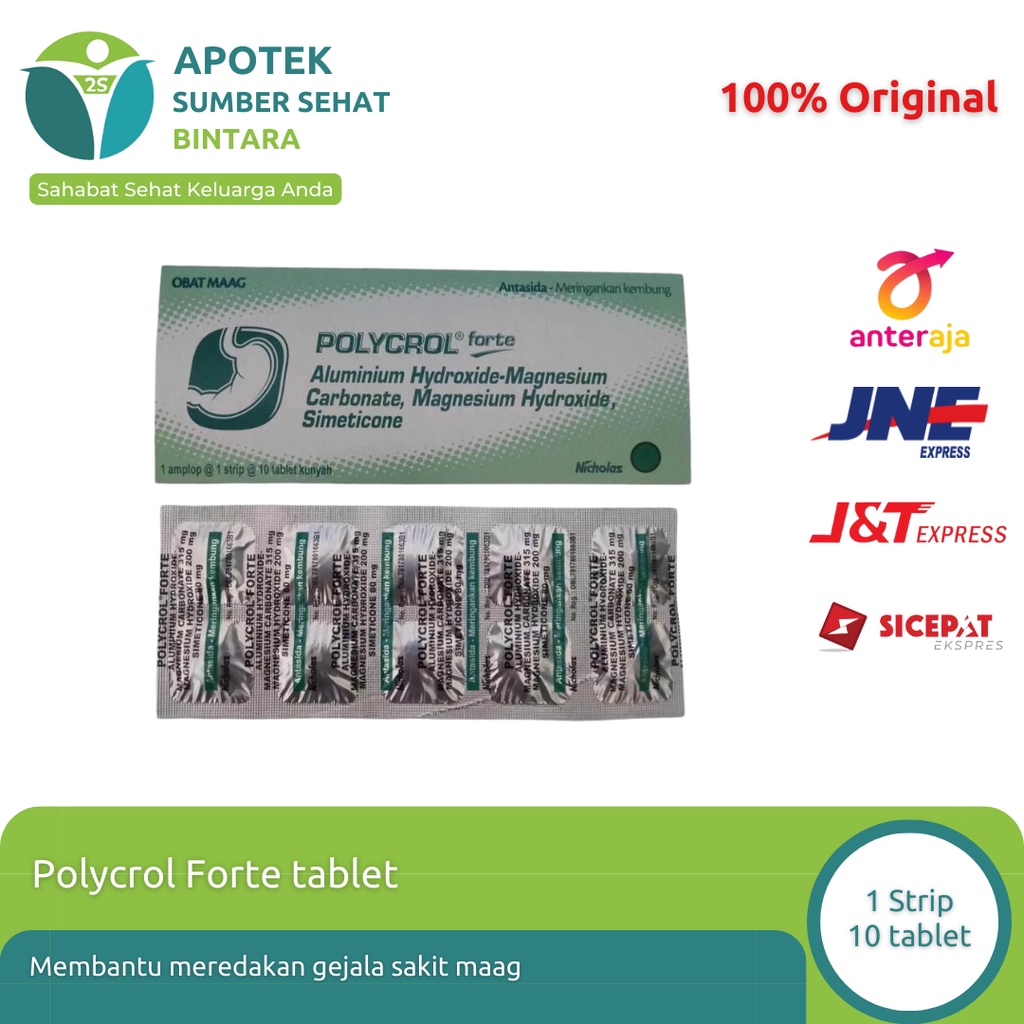 Jual Polycrol Forte 1 Strip 10 tablet | Shopee Indonesia