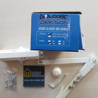 Jual Door Closer DCL 300 WHO With Hold Open WH PUTIH White Dekkson ...
