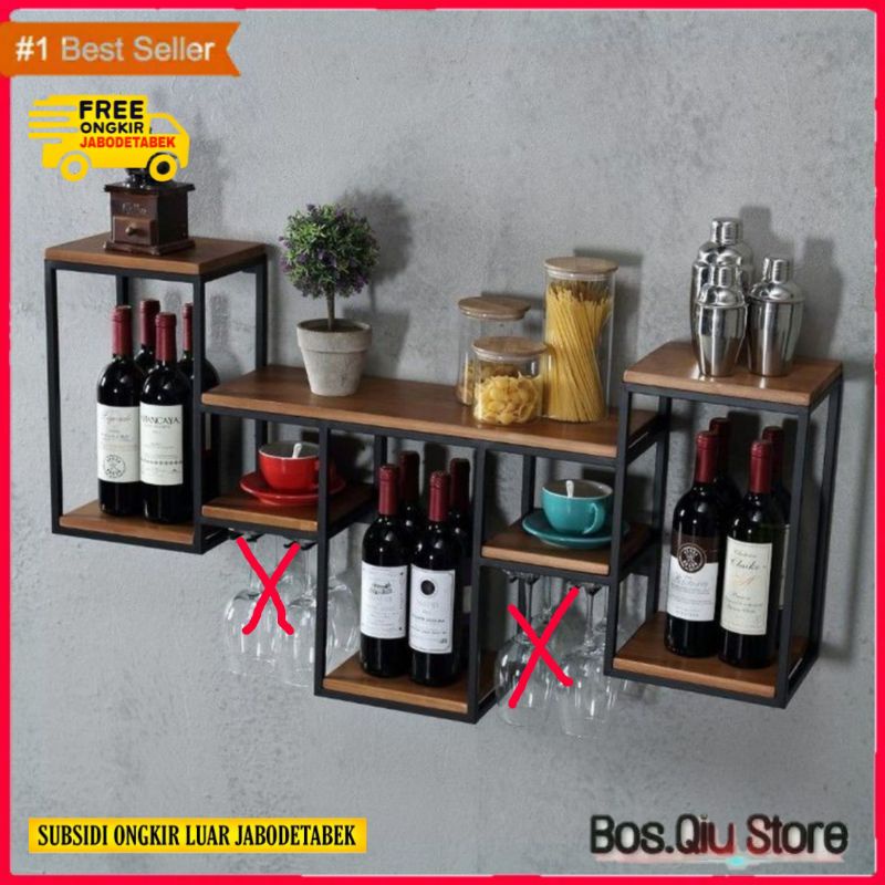 Jual rak gantung / rak bar / rak dalur / rak hias gantung / rak besi ...