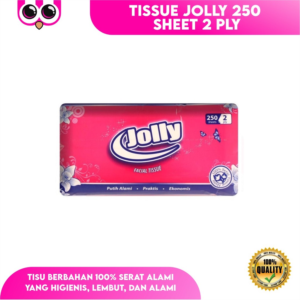 Jual [ JOLLY ] TISSUE JOLLY 250 SHEET 2 PLY / FACIAL TISSUE / TISSUE ...