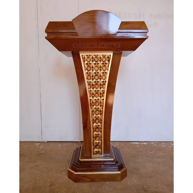 Jual mimbar podium presiden mimbar ceramah kayu jati mimbar pidato ...