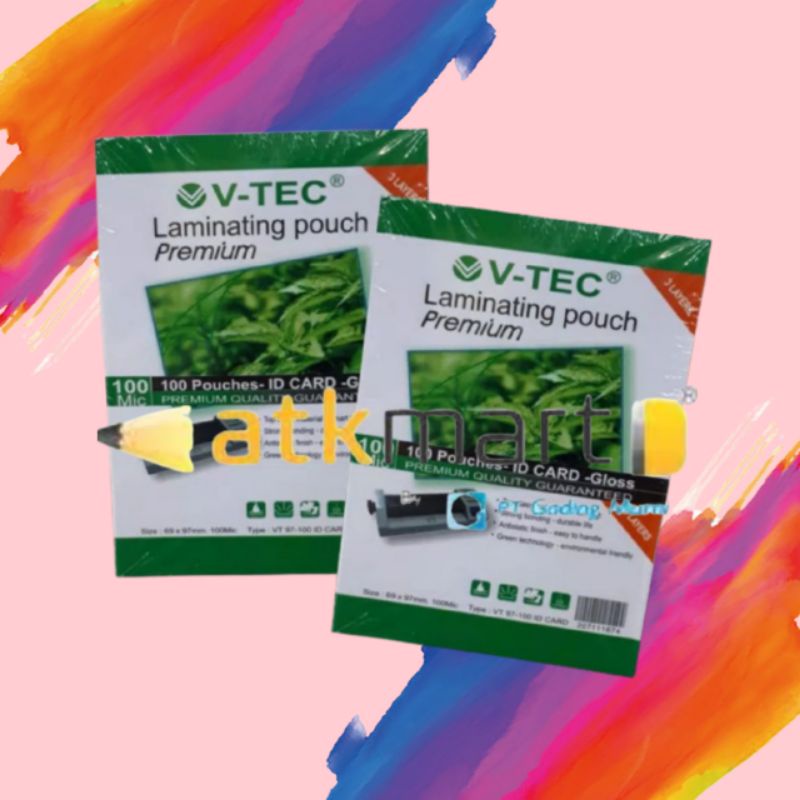 Jual V-TEC PLASTIK LAMINATING KTP/100MC | Shopee Indonesia