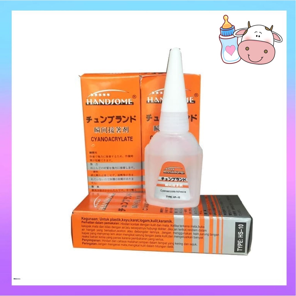 Jual Lem Korea Handsome / Lem Tetes Super Epotec Serbaguna / Power glue ...