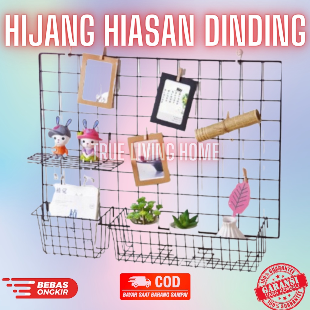 Jual Hijang Wire Grid Wall Hiasan Dinding Grid Wall Hiasan Dinding ...