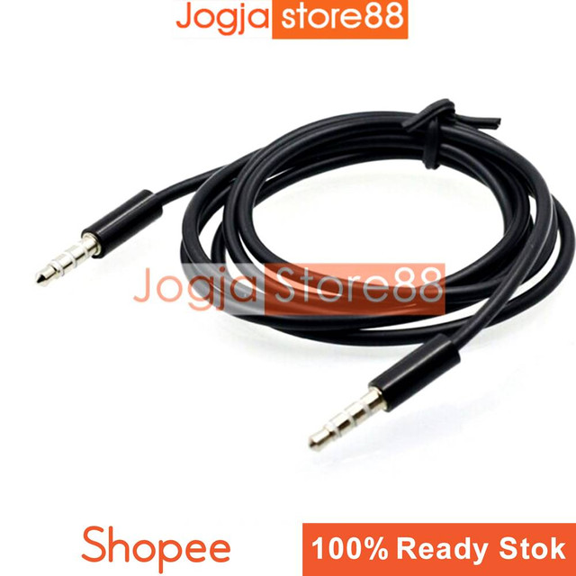 Jual Kabel Audio AUX Stereo 3.5mm HiFi 1 Meter - Black | Shopee Indonesia