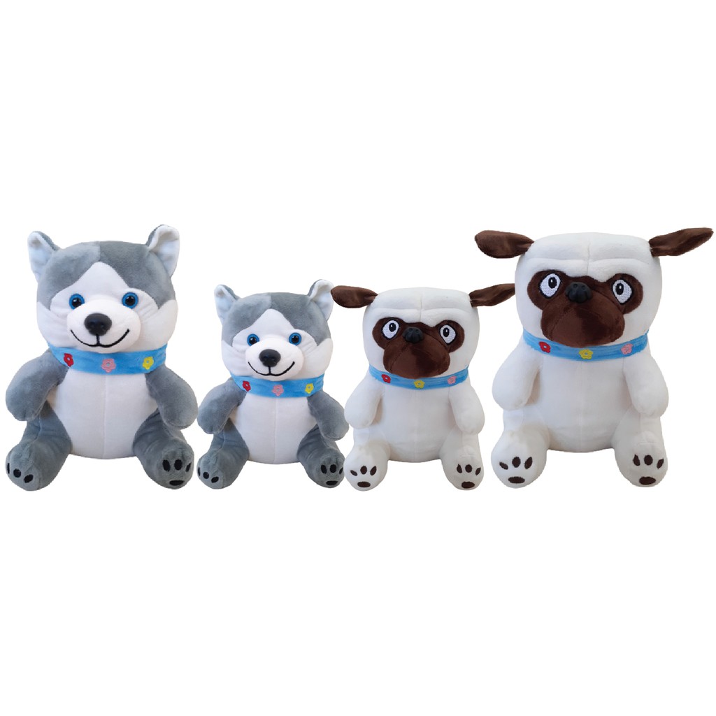 Jual J&J Boneka Anjing Duduk, Cute Sitting Buldog - Husky Ukuran L ...