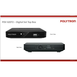 Jual POLYTRON Set Top Box PDV 620T2 DVB T2 TV Receiver STB Siaran ...