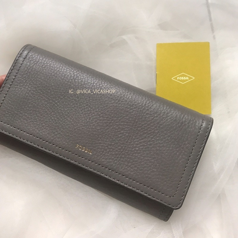 Jual Dompet Fossil Logan Trifold wallet in Shadow Original | Shopee ...