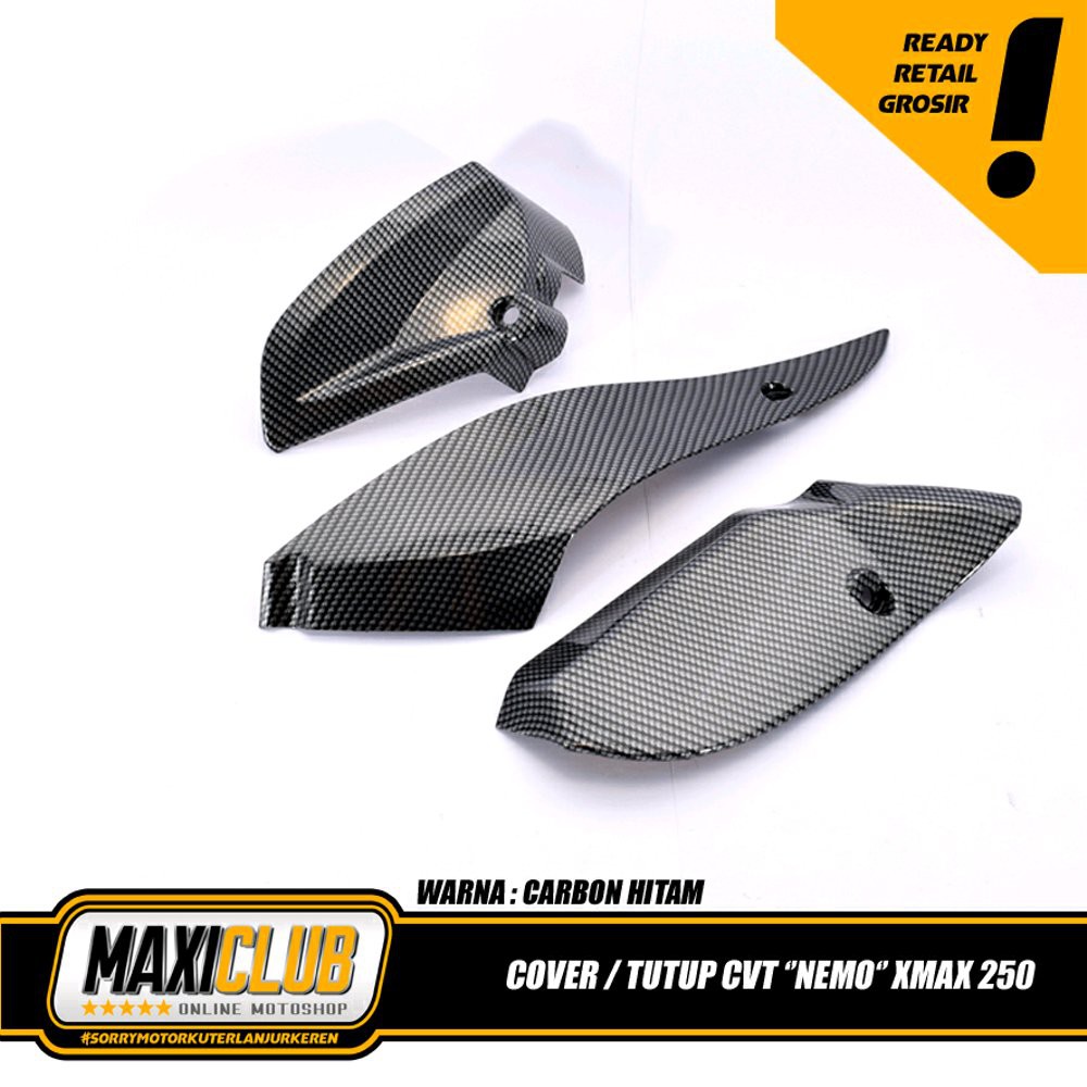 Jual variasi XMAX cover tutup pelindung CVT mesin samping nemo xmax ...