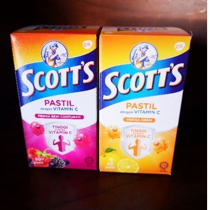 Jual Scott / Scotts /Scott's Pastil / Pastille Vitamin C | Shopee Indonesia