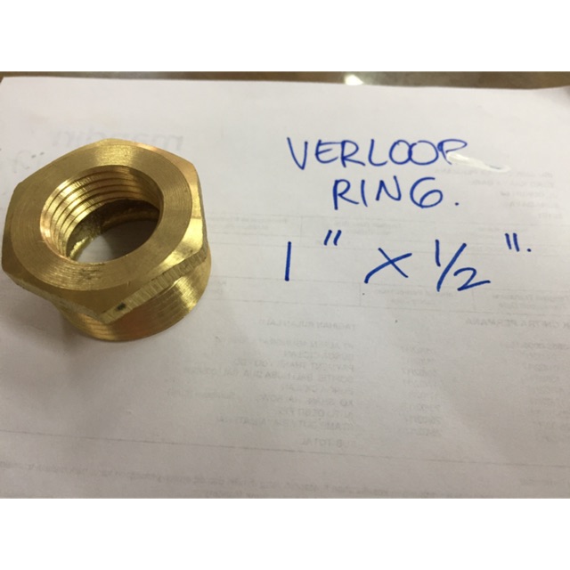 Jual verlop ring 1 x 1/2 “ dim inch brass kuningan sambungan pipa ...