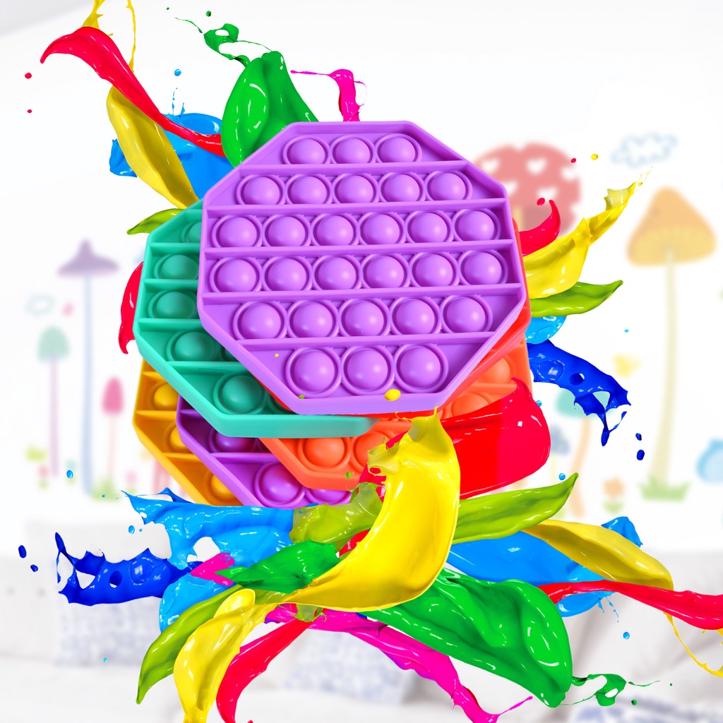 Jual Mainan POP IT Push Pop Fidget Toys / Mainan Tik Tok bubble Stres ...