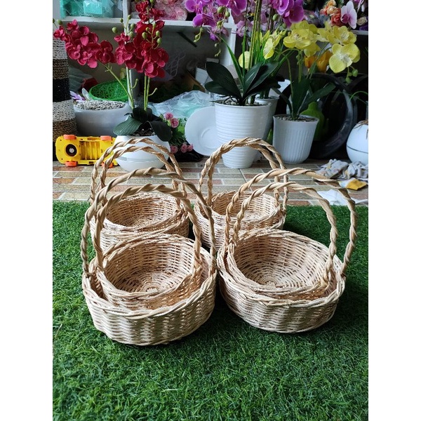 Jual keranjang rotan untuk decorasi buket bunga | Shopee Indonesia