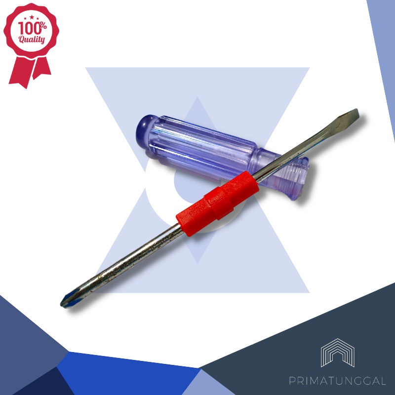 Jual OBENG PLUS + MINUS GAGANG PLASTIK | Shopee Indonesia