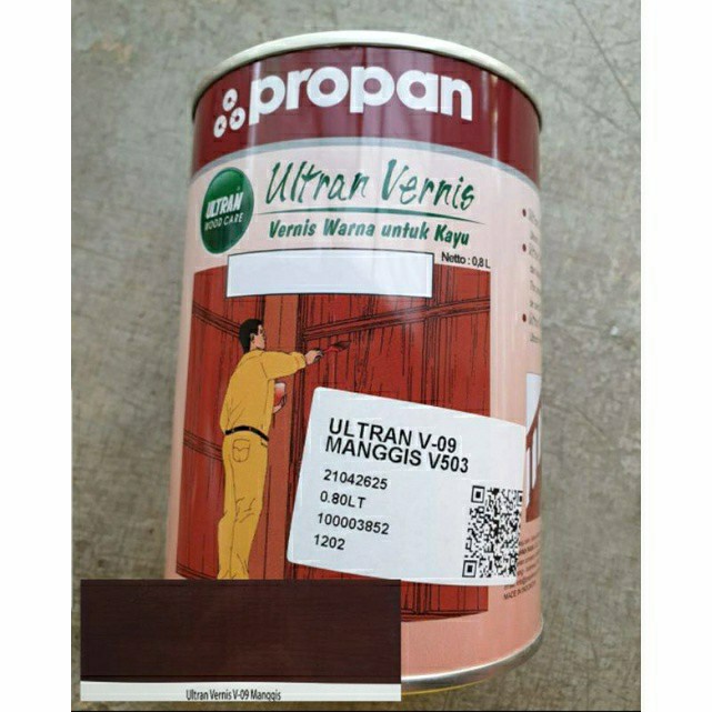 Jual politur ultran vernis propan plitur cat kayu warna manggis ...