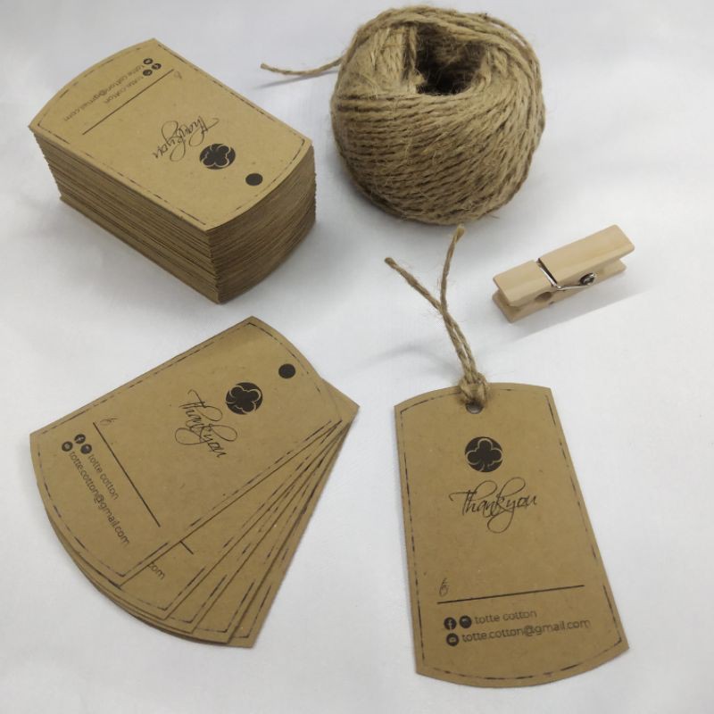 Jual tag harga per A4 / hang tag / tag produk / tag jualan / free print ...