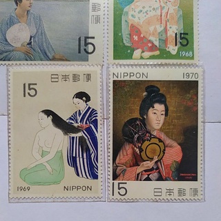 Jual Perangko koleksi stamp Jepang mancanegara wanita jaman dulu baru ...