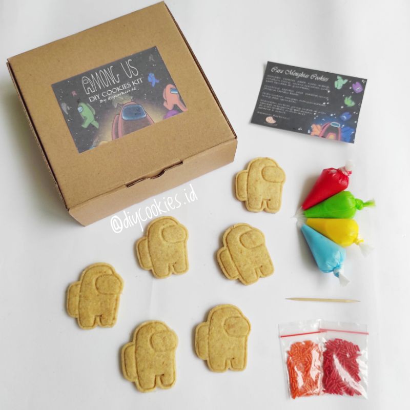 Jual Among Us DIY Cookie Kit | Decorate Cookies | Decorating Cookies ...