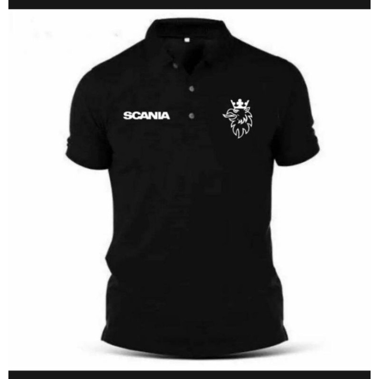 Jual POLO SCANIA SHIRT BAJU POLO LOGO SCANIA DEPAN | Shopee Indonesia