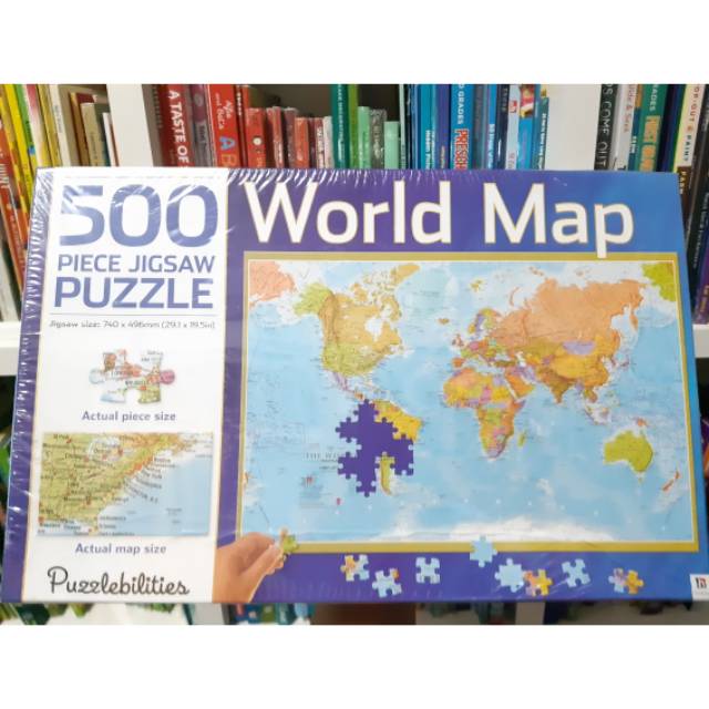 Jual PUZZLEBILITIES 500 PIECE JIGSAW ︎ WORLD MAP ︎ DINO ︎ HUMAN BODY ...