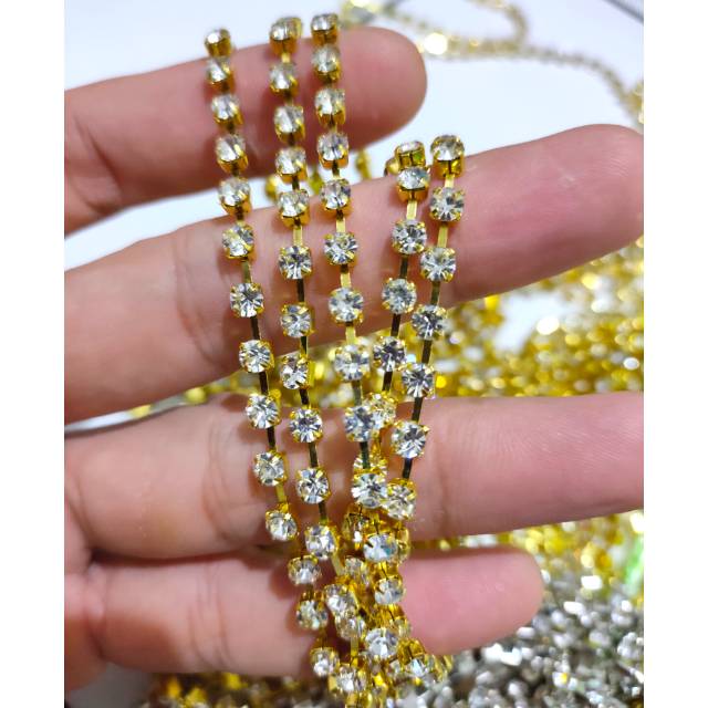 DIAMOND CANGKANG/KRISTAL RENTENG SS-16/1 METER | Shopee Indonesia