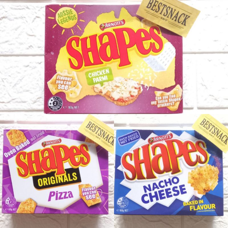 Jual Arnotts Shapes Nacho Cheese / Shapes Pizza / Shapes Chicken Parmi ...