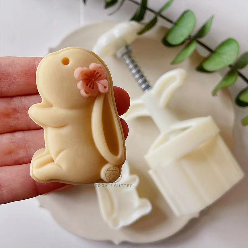 Jual Cetakan Nastar Kelinci Cetakan Mooncake Rabbit Kue Kering Mochi ...