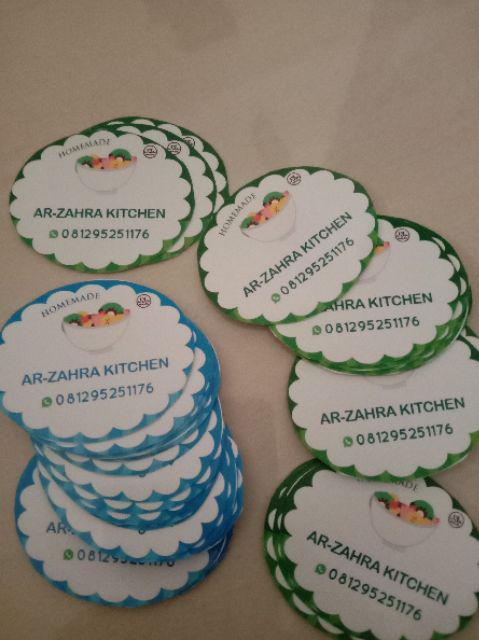 Sticker / stiker label toko produk makanan salad buah sayur | Shopee ...