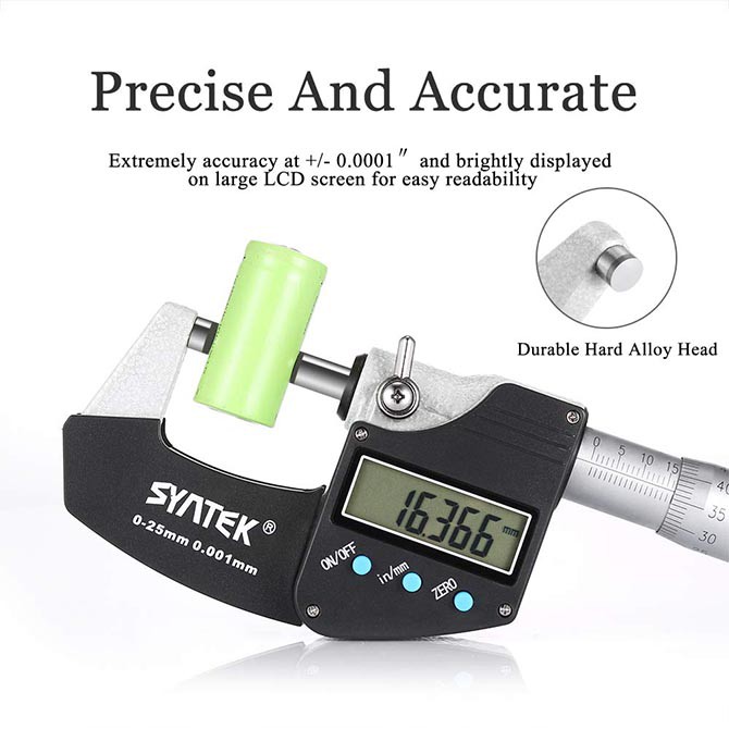 Syntek MIC3CB 0-25mm Digital Micrometer – Karya Mandiri Techindo
