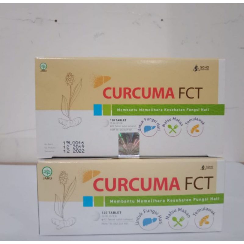 Jual Curcuma FCT Tablet 120 tablet Merk Soho (Per box) | Shopee Indonesia