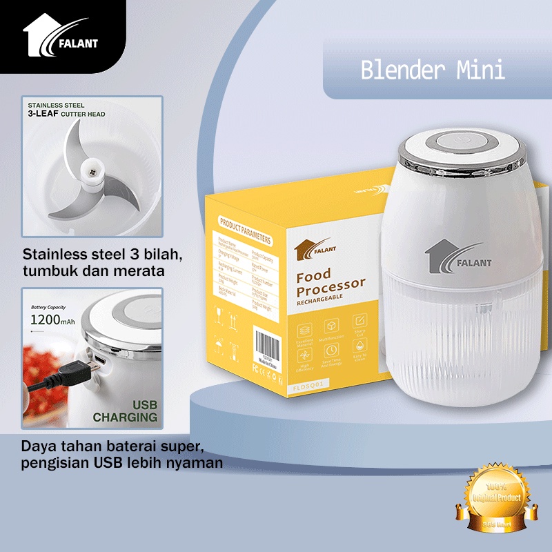 Jual FALANT FLDSQ01 Blender Mini Portabel 300ML | Shopee Indonesia