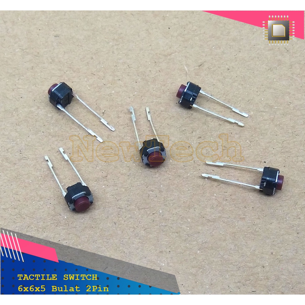 Jual Tactile Switch Tutswitch Tut Switch Bulat Tombol Push Button 2 pin ...