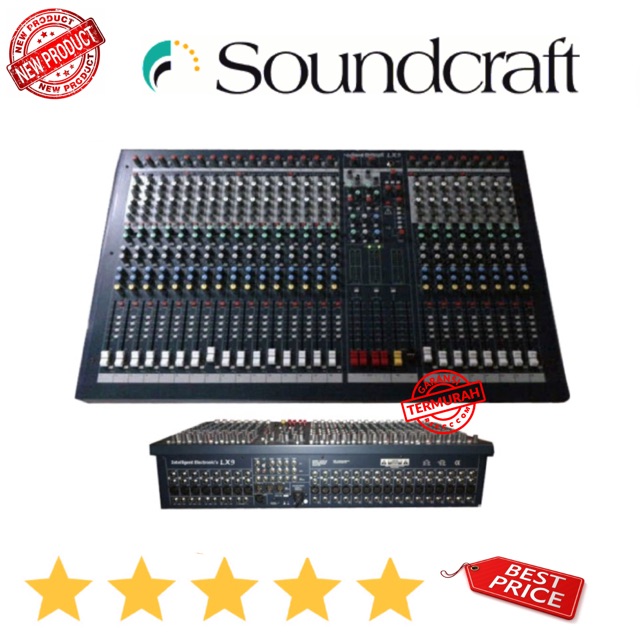 Jual MIXING MIXER PROFESSIONAL SOUNDCRAFT LX9 24 CHANNEL Indonesia ...