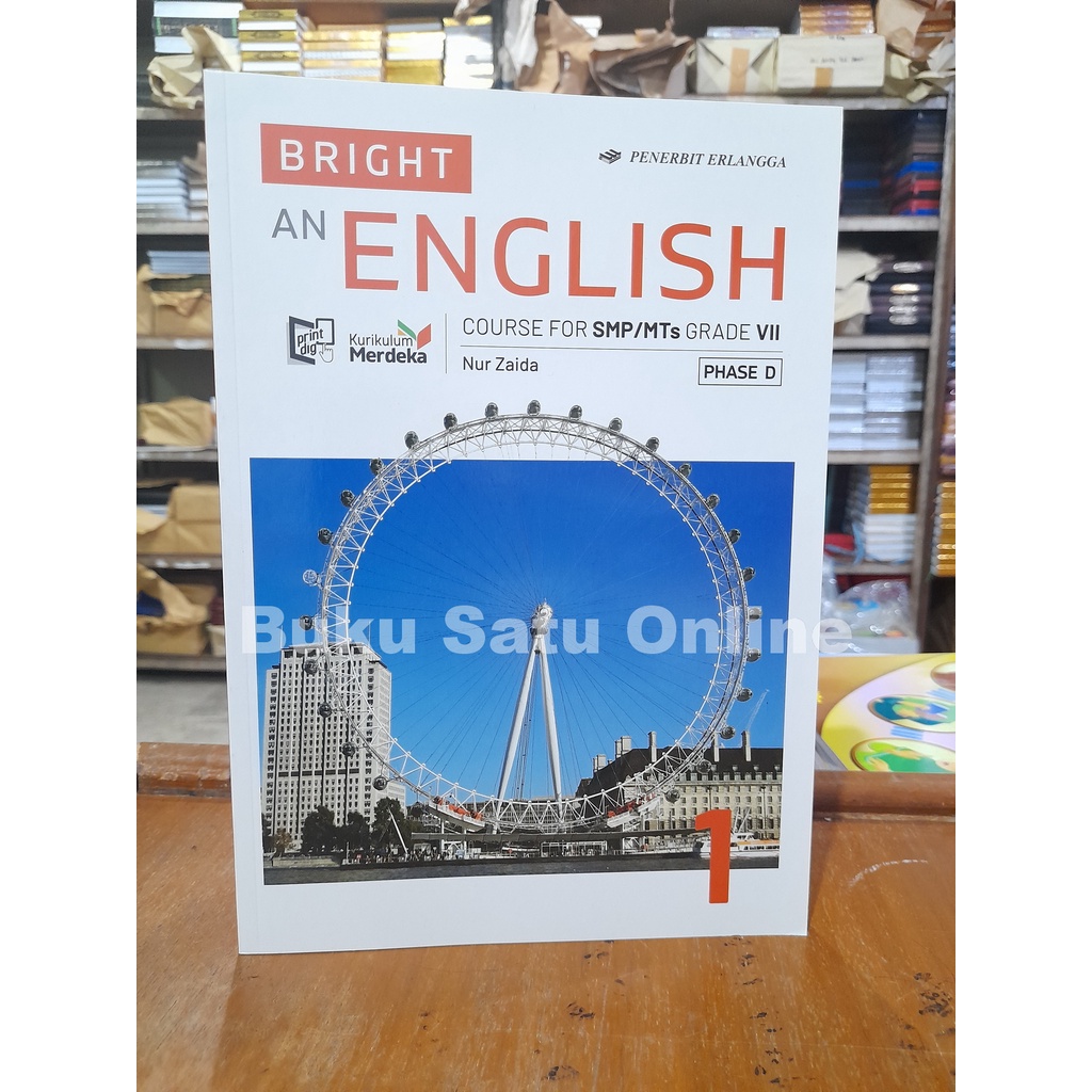 Jual Bright An English Kelas 1 SMP Kurikulum Merdeka Erlangga | Shopee Indonesia