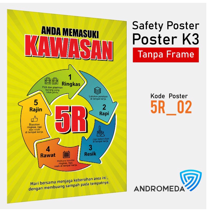 Jual Safety Poster K3 : Kawasan 5R | Shopee Indonesia