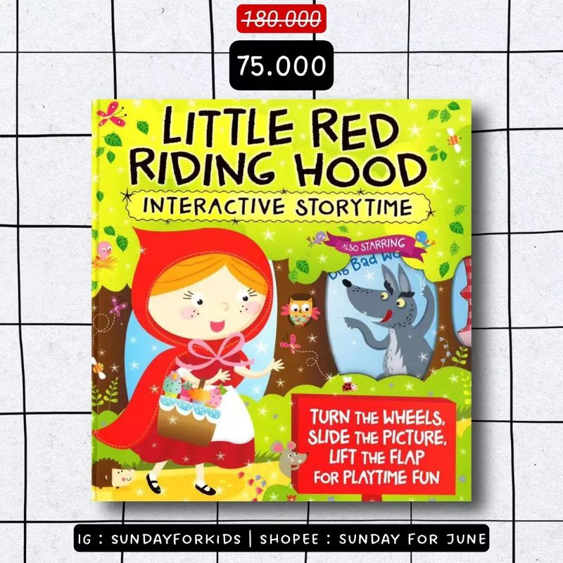 Jual Little Red Riding Hood / Big Bad Wolf / Board Book / Flipflap Book ...