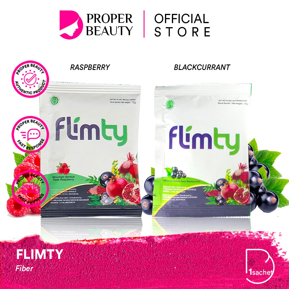 Jual FLIMTY Fiber Indonesia / Detox Antidioksida Rasa Blackcurrant ...