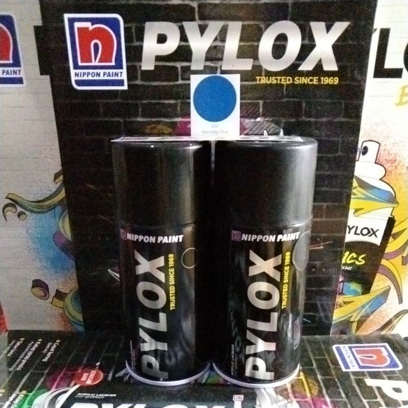 Jual PYLOX 200 Ves Indigo Blue / Cat Semprot 300cc | Shopee Indonesia