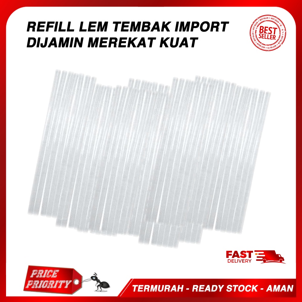 Jual REFILL Lem Tembak Glue Gun Murah / ISIAN Lem tembak Lem Lilin ...