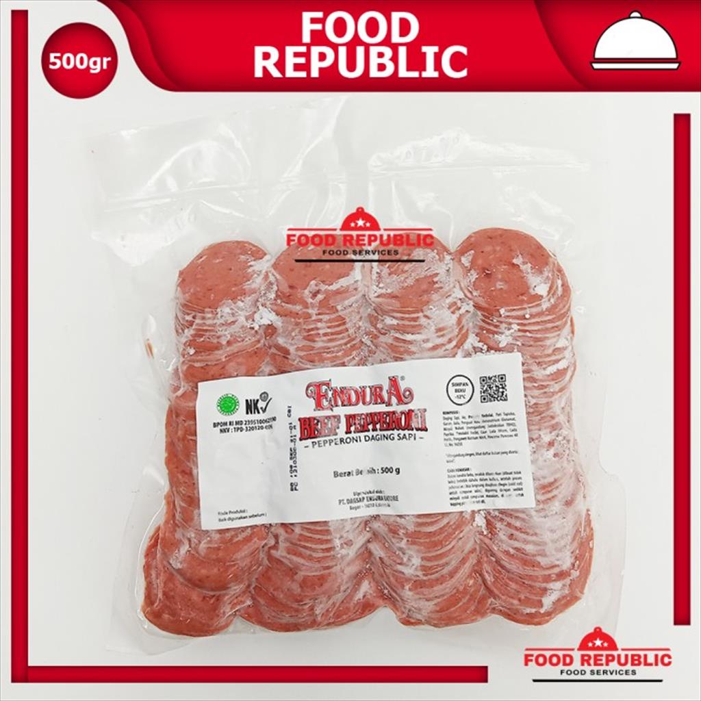 Jual PEPPERONI BEEF / DAGING SAPI PEPERONI 500 GR HALAL TOPPING PIZZA ...