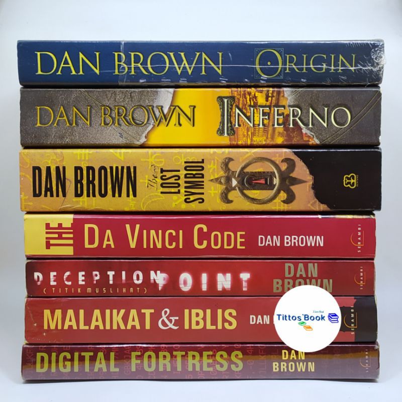Jual NOVEL DAN BROWN, DIGITAL FORTRESS, INFERNO, THE LOST SYMBOL, DECEPTICON POINT, ORIGIN ...