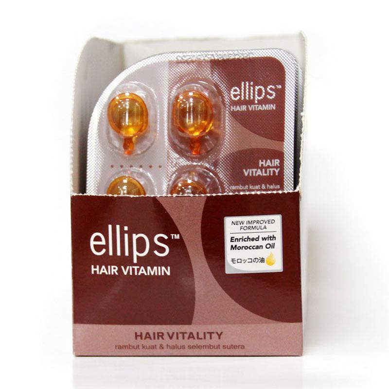 Jual Vitamin Elips Hair VItality blister per box isi 12blister | Shopee ...