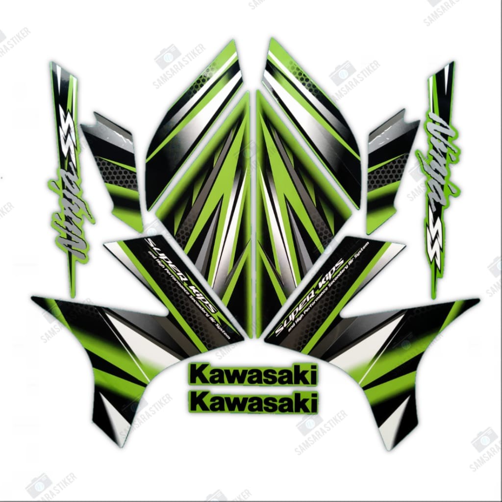 Jual Stiker Motor Kawasaki Ninja Ss 2014 Hijau | Shopee Indonesia