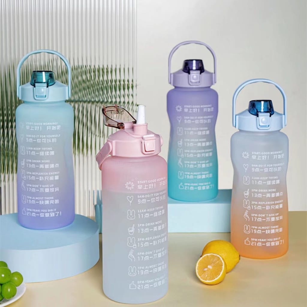 Jual BOTOL MINUM 2 LITER | BOTOL MINUM MOTIVASI 2 LITER FREE PACKING ...