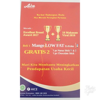 Jual PROMO! - Es krim AICE - Mangga Slush LOW FAT | Shopee Indonesia